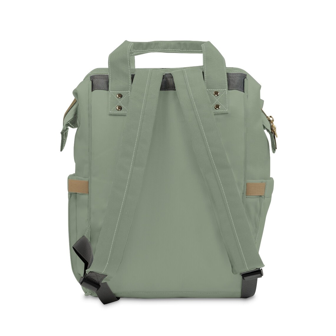 Sage Green Diaper Bag, Diaper Backpack, Minimal Diaper Bag, Unisex ...
