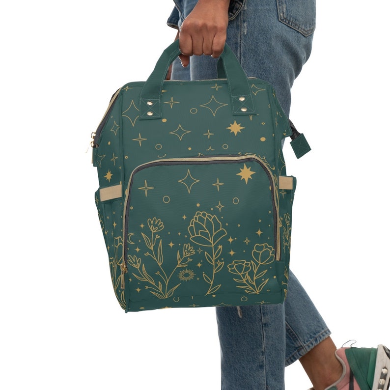 Celestial Diaper Bag, Diaper Backpack, Zodiac, Blue/teal Diaper Bag ...