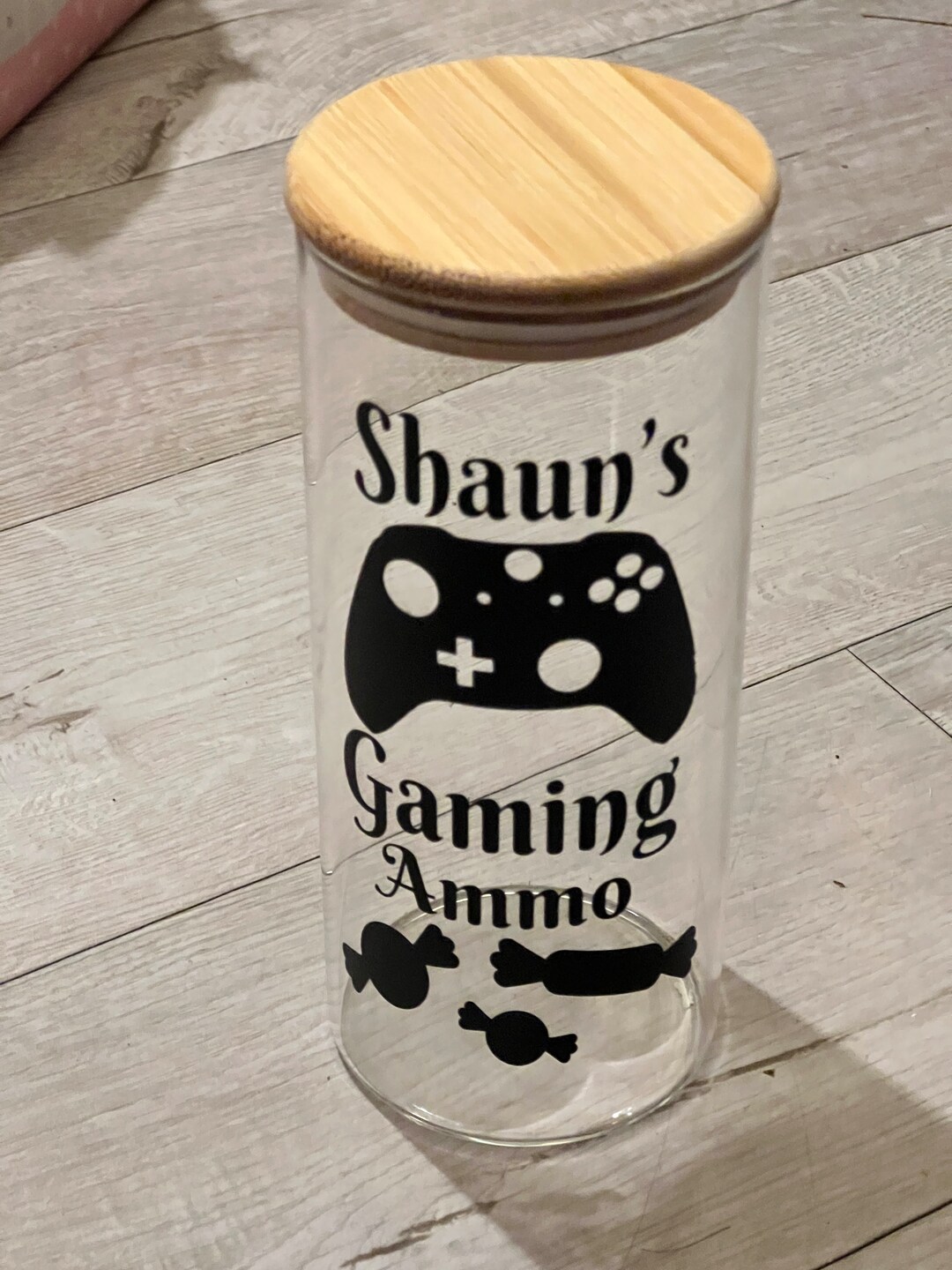 Personalised Gaming Treat Jar. Gaming / Streaming Ammo Sweets Jar ...