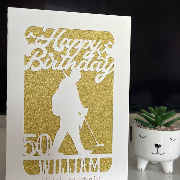 Metal Birthday Card - Etsy UK