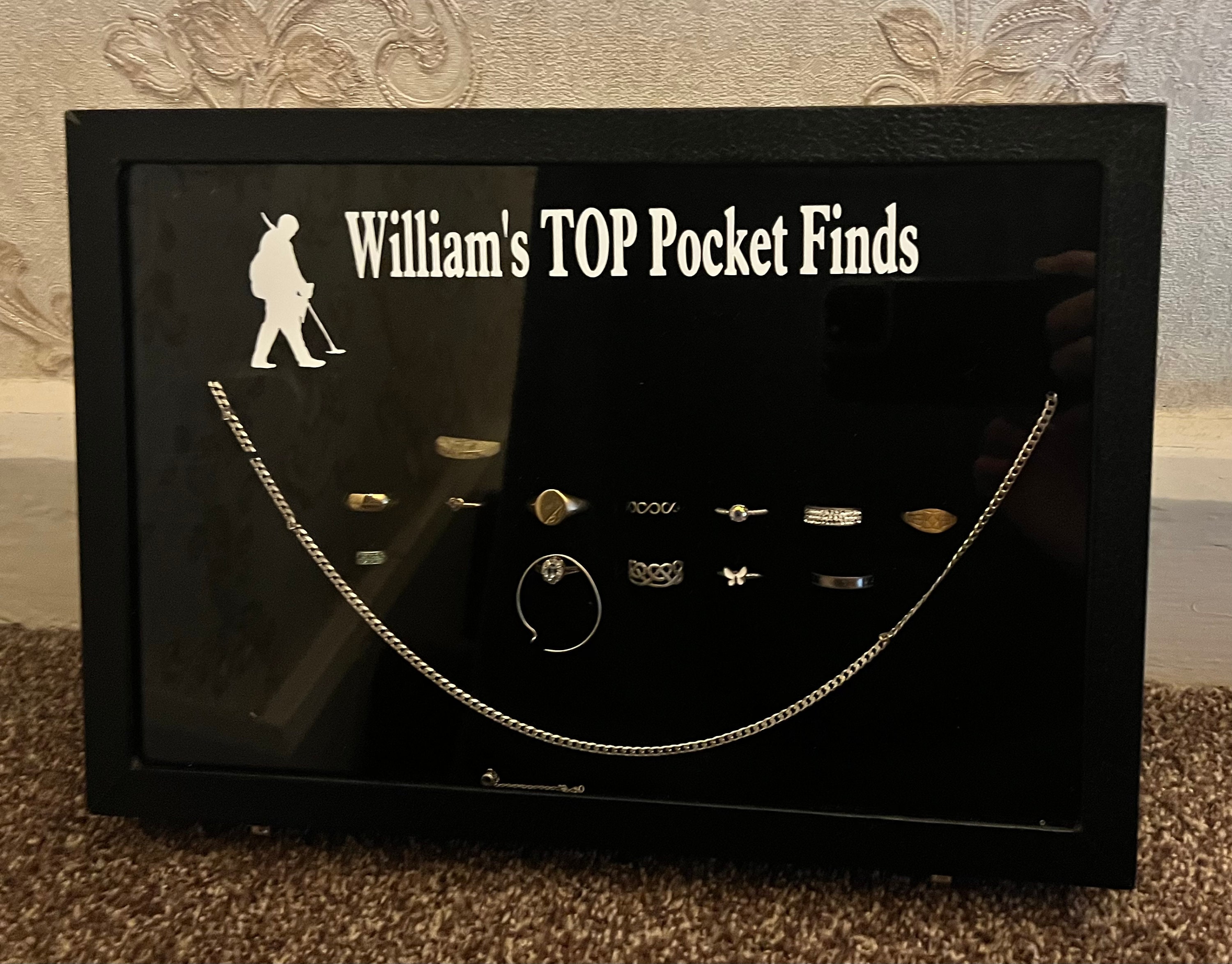 Personalised Metal Detecting Top Finds Showcase. Storage for the ...
