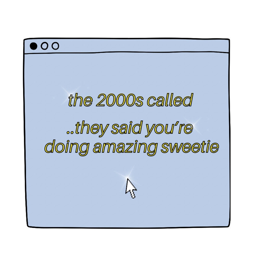 Y2K Early 2000s Aesthetic Sticker Retro Screensaver Windows 98 Sparkle ...