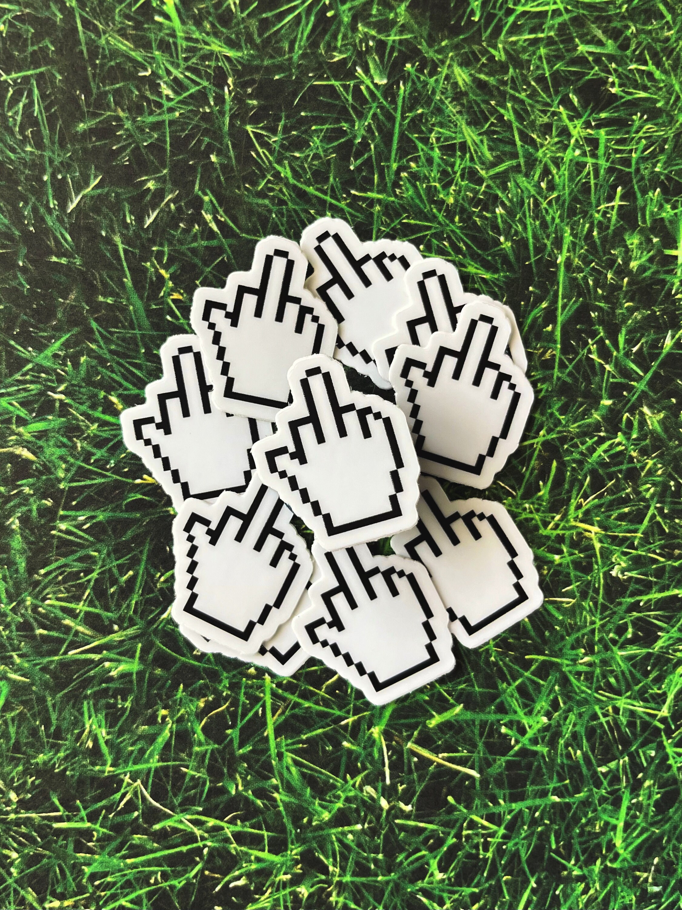 Tiny Middle Finger Flip off Funny Sticker Adult Sense of Humor ...