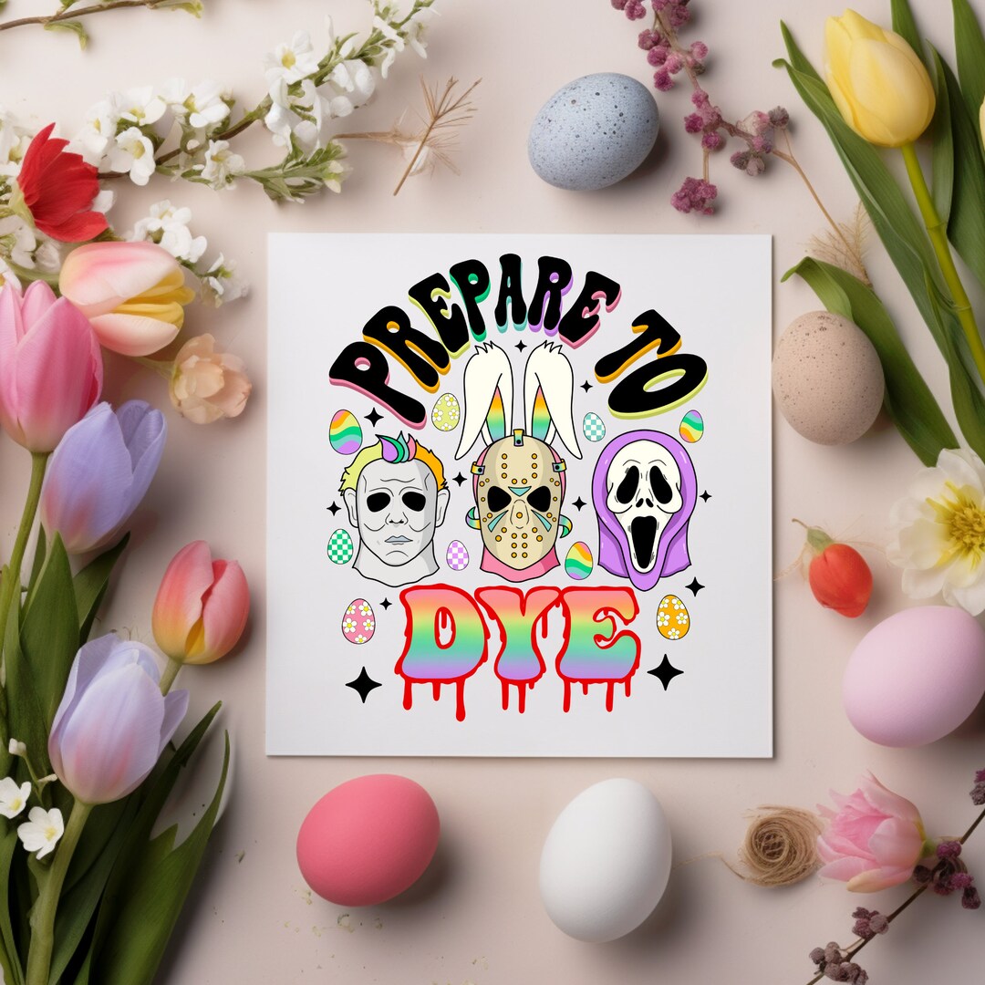 Horror Easter Prepare to Dye Ready to Press Sublimation Transfer - Etsy