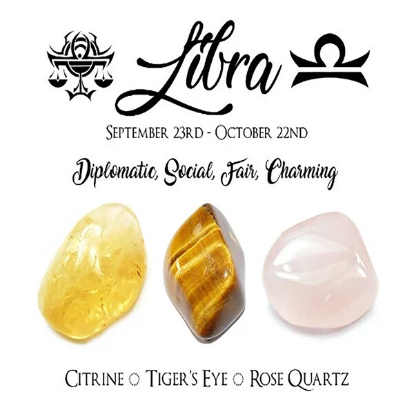 Libra Crystals - Etsy