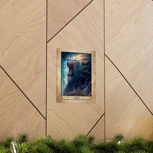 Leo Zodiac Poster Spiritual Astrology Art, Zodiac Sign Posters, Gifts ...