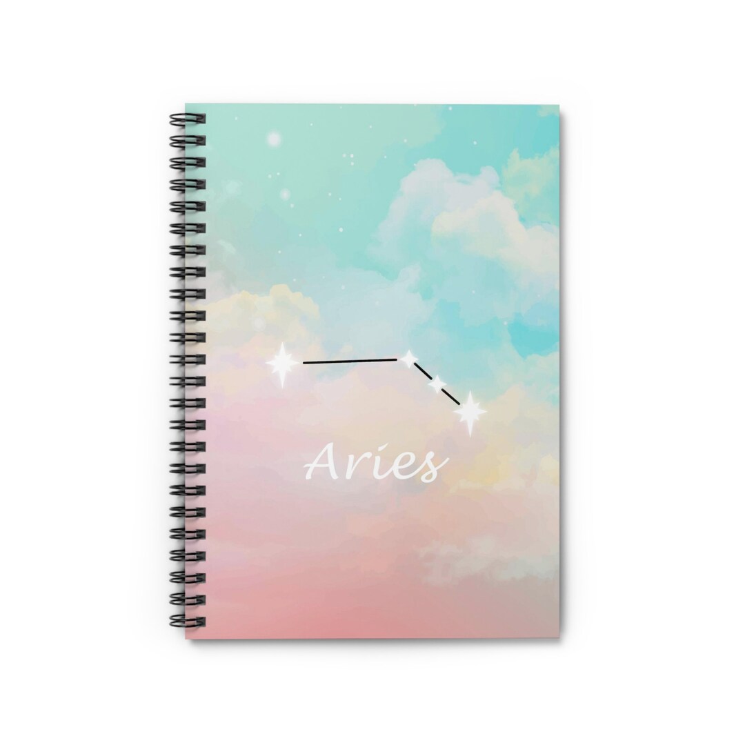 Aries Constellation Notebook Manifesting Journal, Celestial, Dream ...