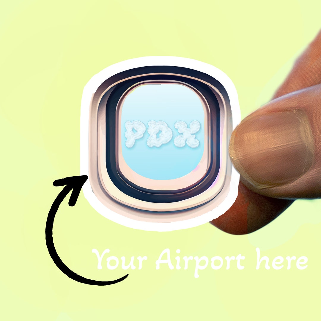 Custom Plane Window Sticker,personalized Travel Sticker,aviation Design ...