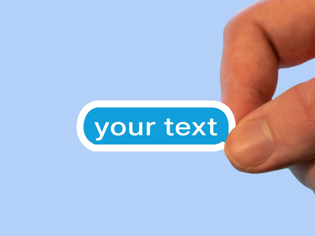Custom Texting Bubble Sticker,personalized Decal,laptop Sticker ...