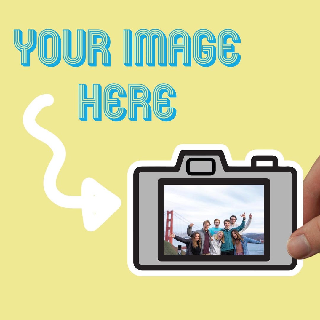 Custom Camera Image Sticker,personalized Adventure Memory Decal Unique ...