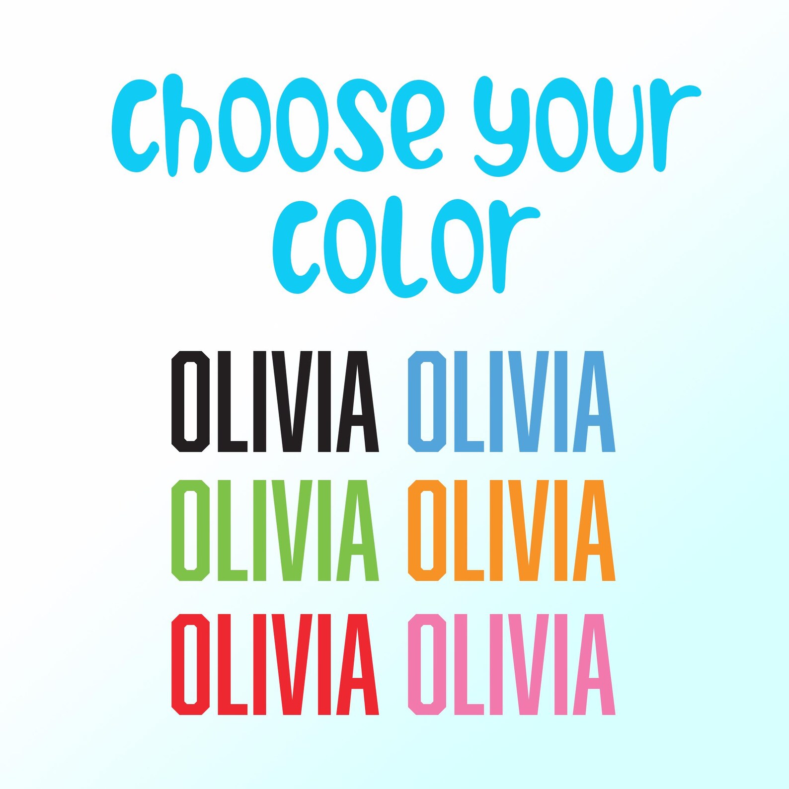 Custom Name Text Sticker,water Bottle Sticker,laptop Sticker,kids Name ...