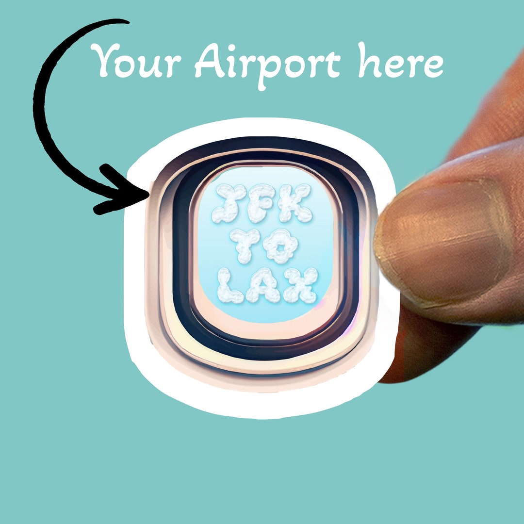 Custom Plane Window Sticker,personalized Travel Sticker,aviation Design ...