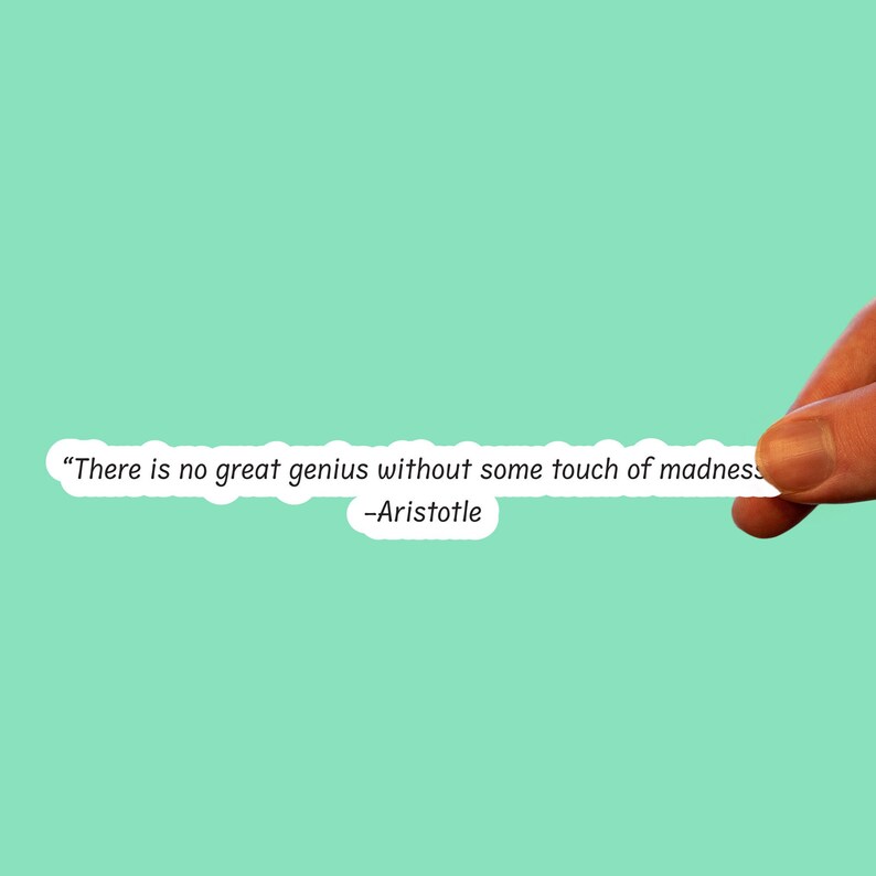Aristotle Quote Sticker, Waterproof Literary Decal - Etsy