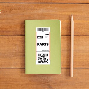 Paris France Plane Ticket Sticker,travel Sticker,luggage Decal,boarding ...