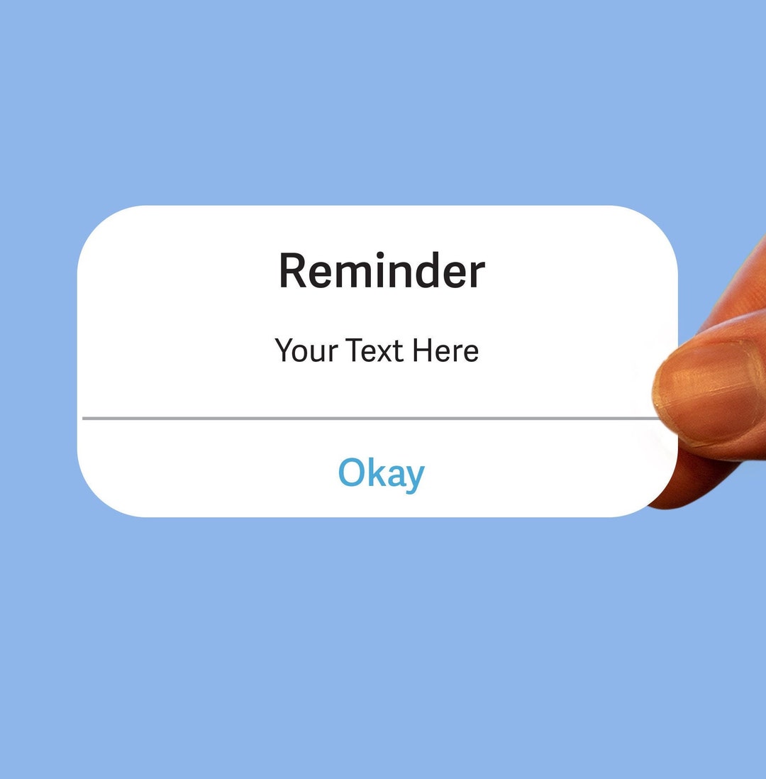 Custom Reminder Sticker,personalizable Sticker,water Bottle Sticker ...