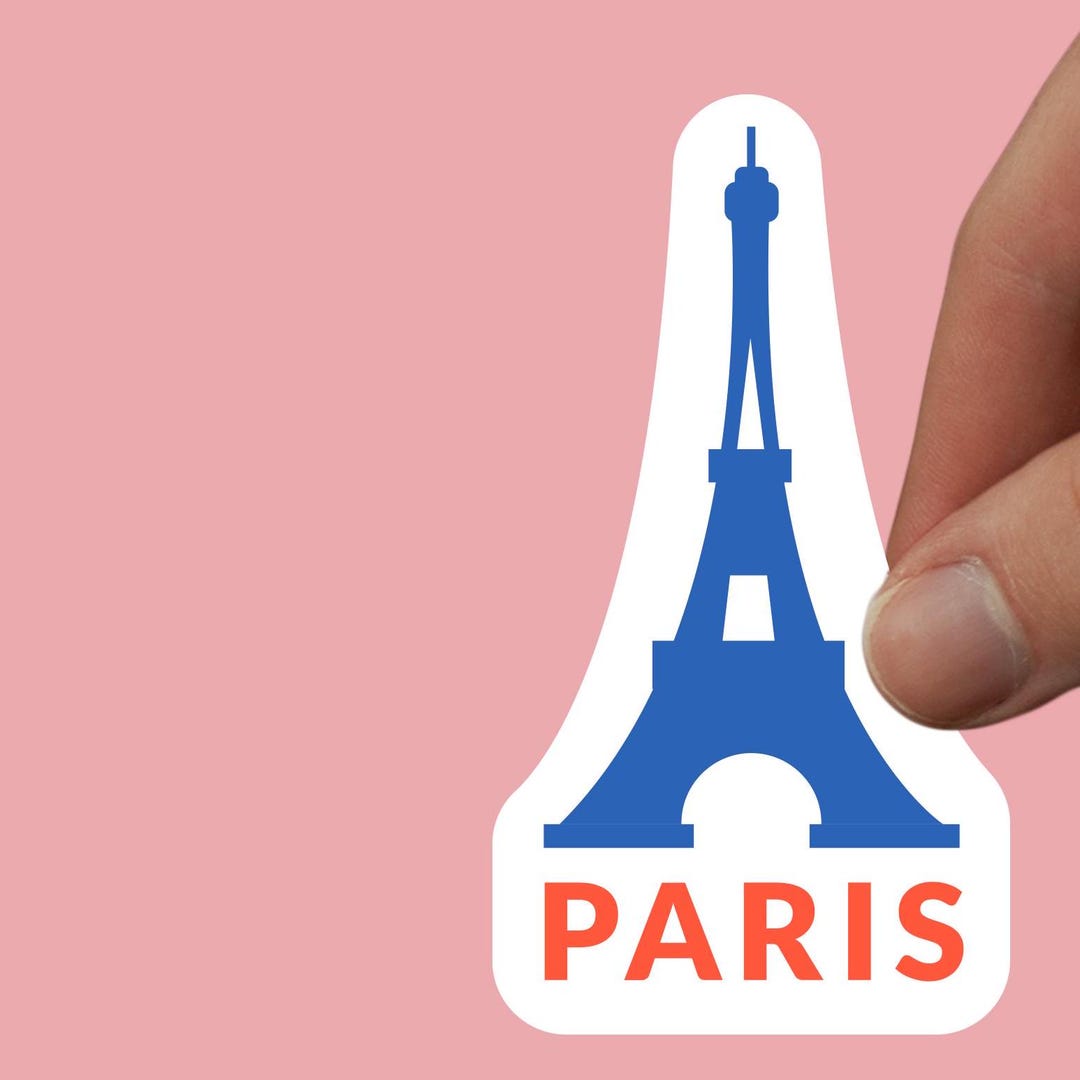 Paris France Travel Sticker,eiffel Tower Decal,europe Vacation ...