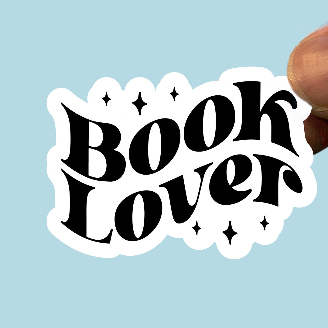 Book Lover Sticker,bookish Decal,readers Label,bookworm Sticker,reading ...