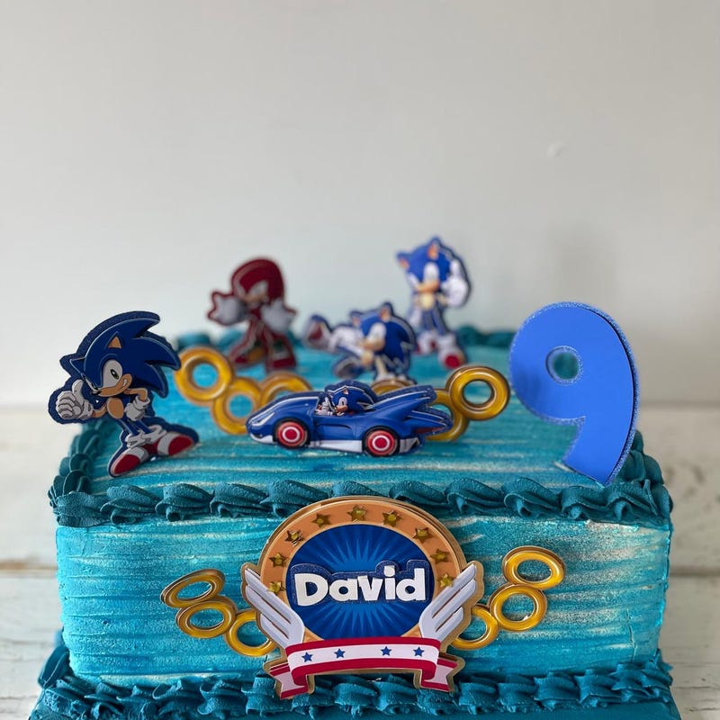Sonic Cake Decorations - Etsy