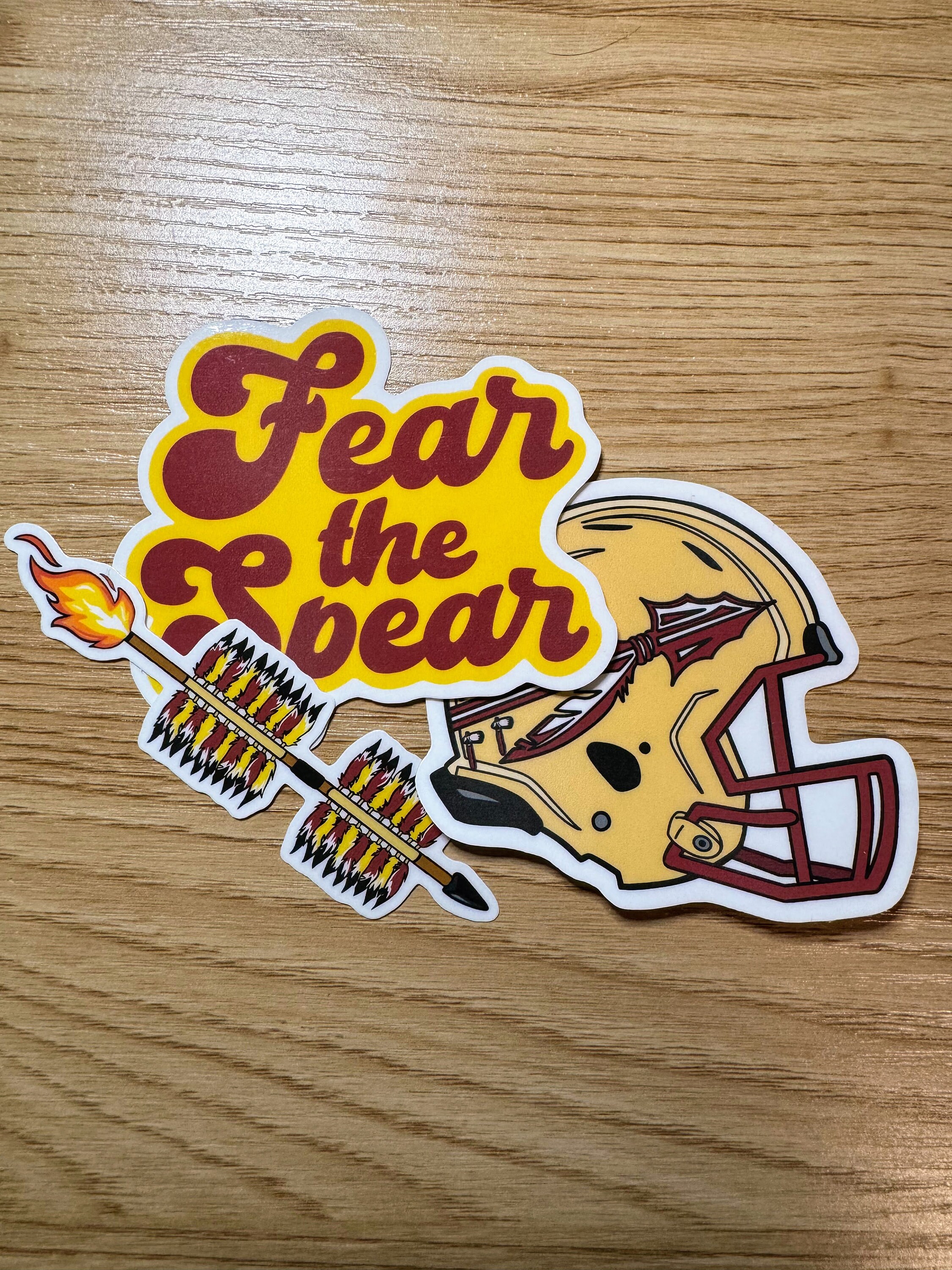 FSU Sticker Bundle Florida State Spear Helmet Fear the - Etsy