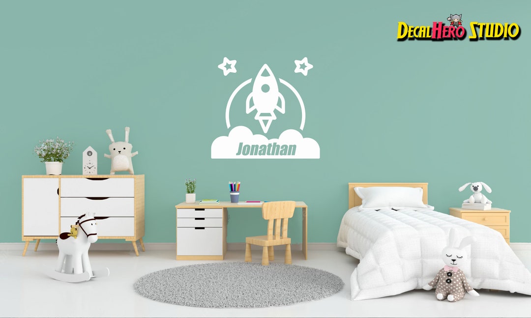 Sticker Customizable Rocket Space Decal Rocket Wall - Etsy