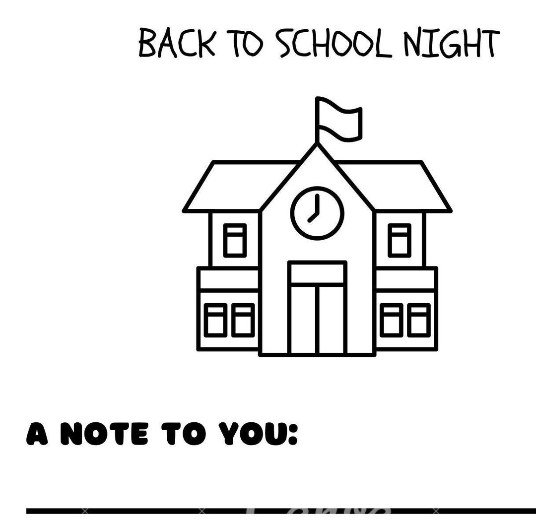 Back to School Note to Parents - Etsy
