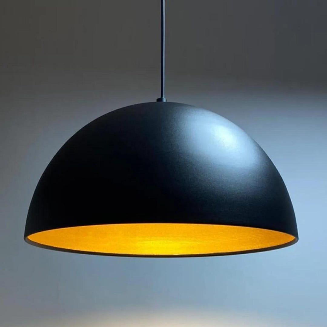 Modern Large Dome Pendant Light Fixture Stylish Hanging Lamp for ...