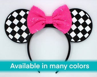 Retro Checkered Ears - Etsy