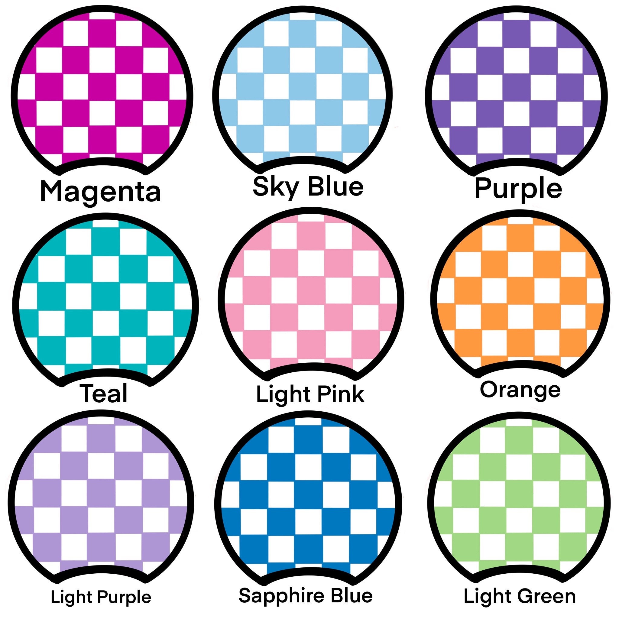 Checkered Cute 3D Printed Mouse Ears available in Many Colors - Etsy