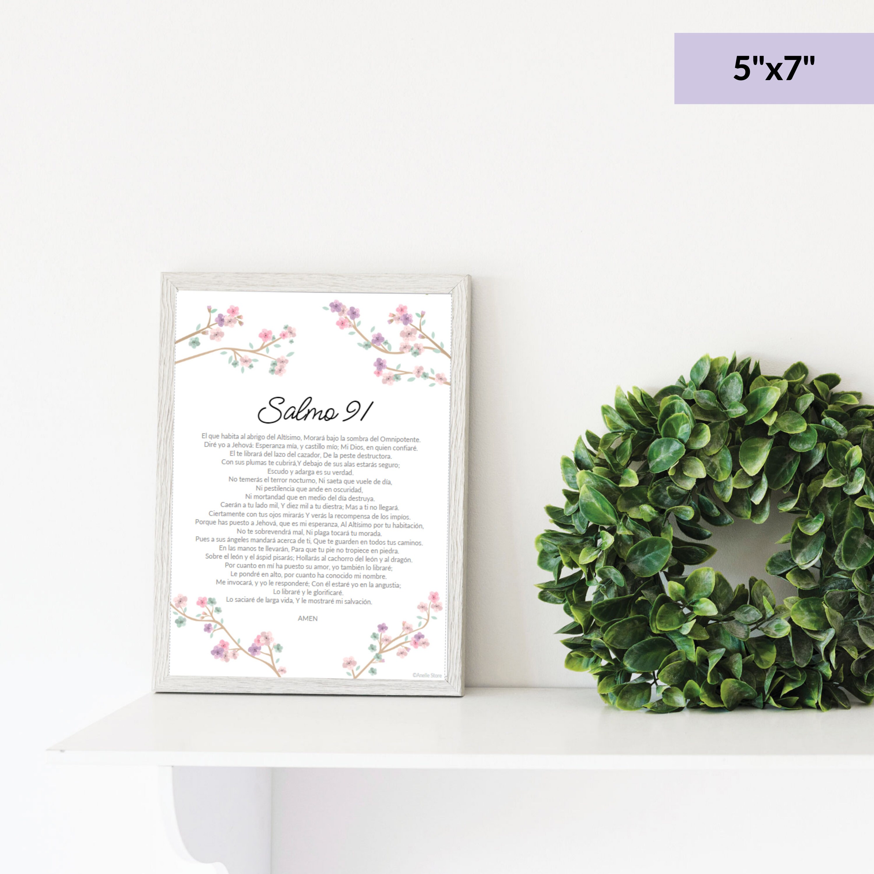 Printable Salmo 91 (spanish Version)verso Bíblico (4 Sizes) - Etsy