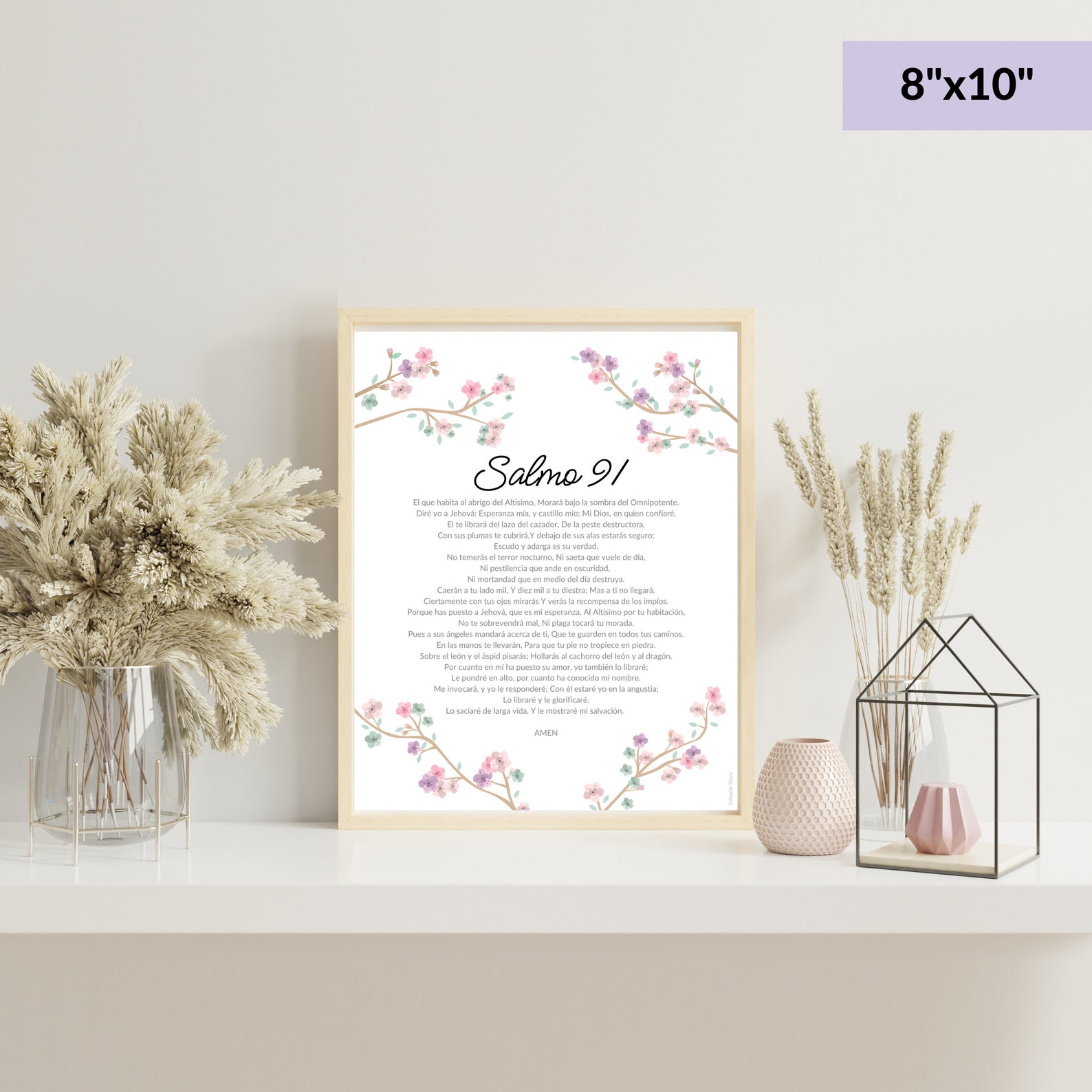 Printable Salmo 91 (spanish Version)verso Bíblico (4 Sizes) - Etsy