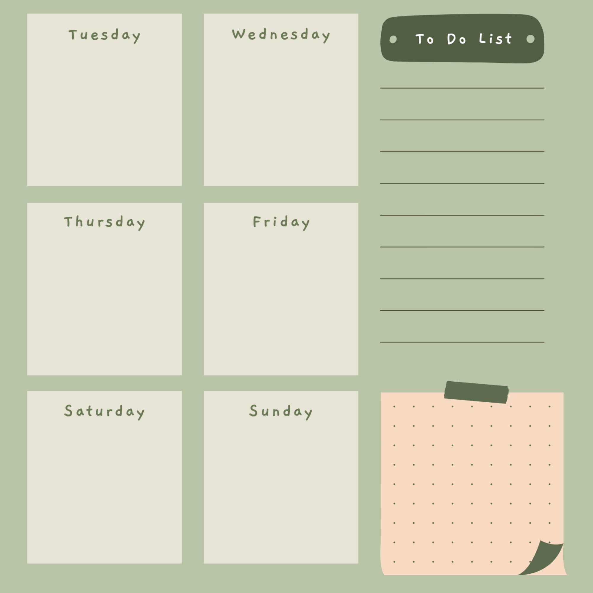 Printable Mushroom Weekly Planner - Etsy