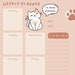 Printable Cat Weekly Planner - Etsy