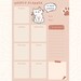 Printable Cat Weekly Planner - Etsy