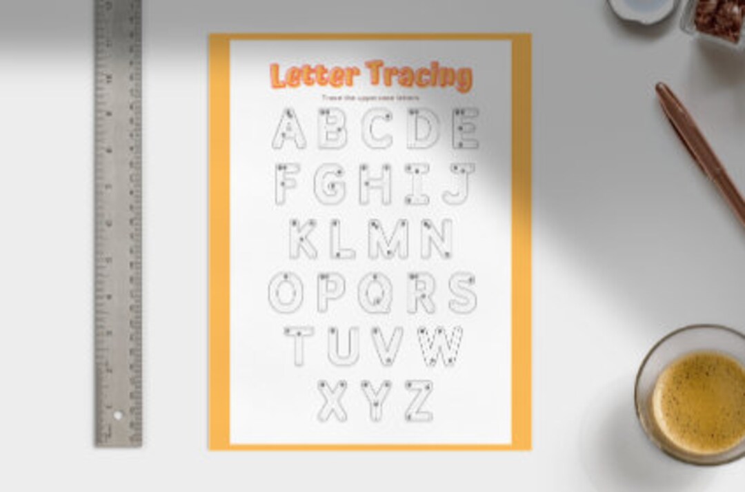 Letter Tracing Printable Sheet, School Activities, Back to School ...