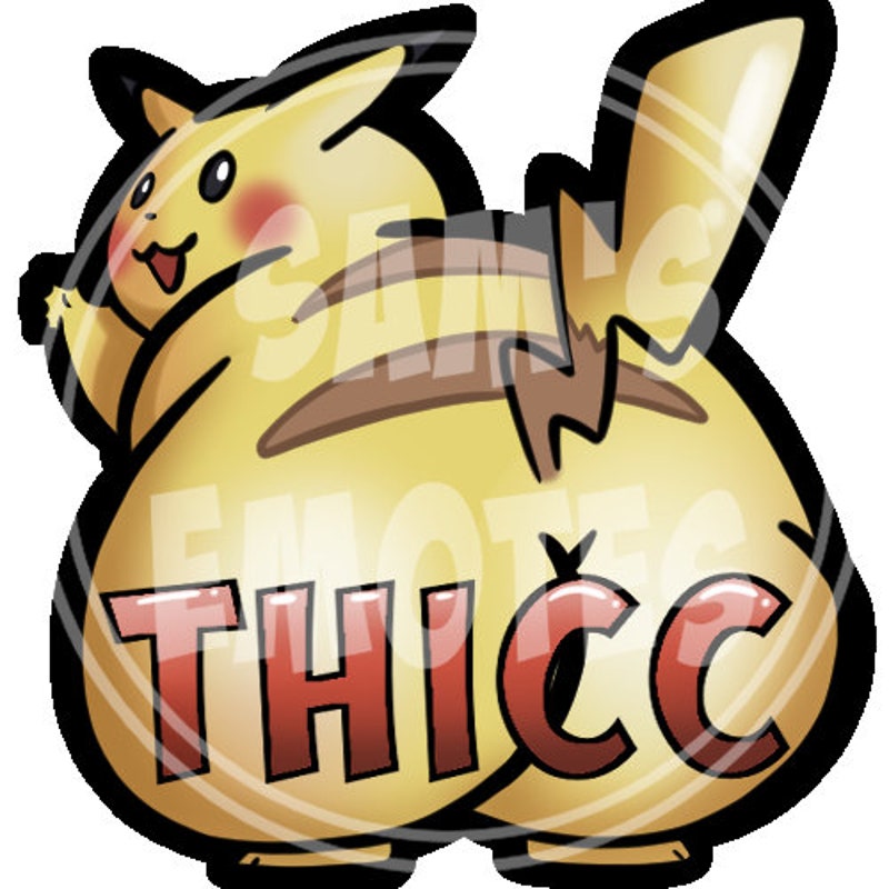 Thicc Pikachu - Etsy
