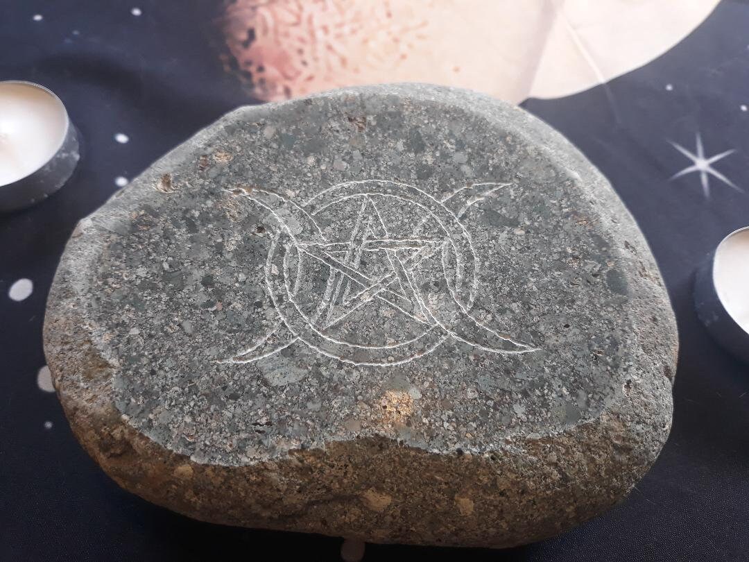 Stone Slab Plate, Burn Plate, Offering Plate - Etsy