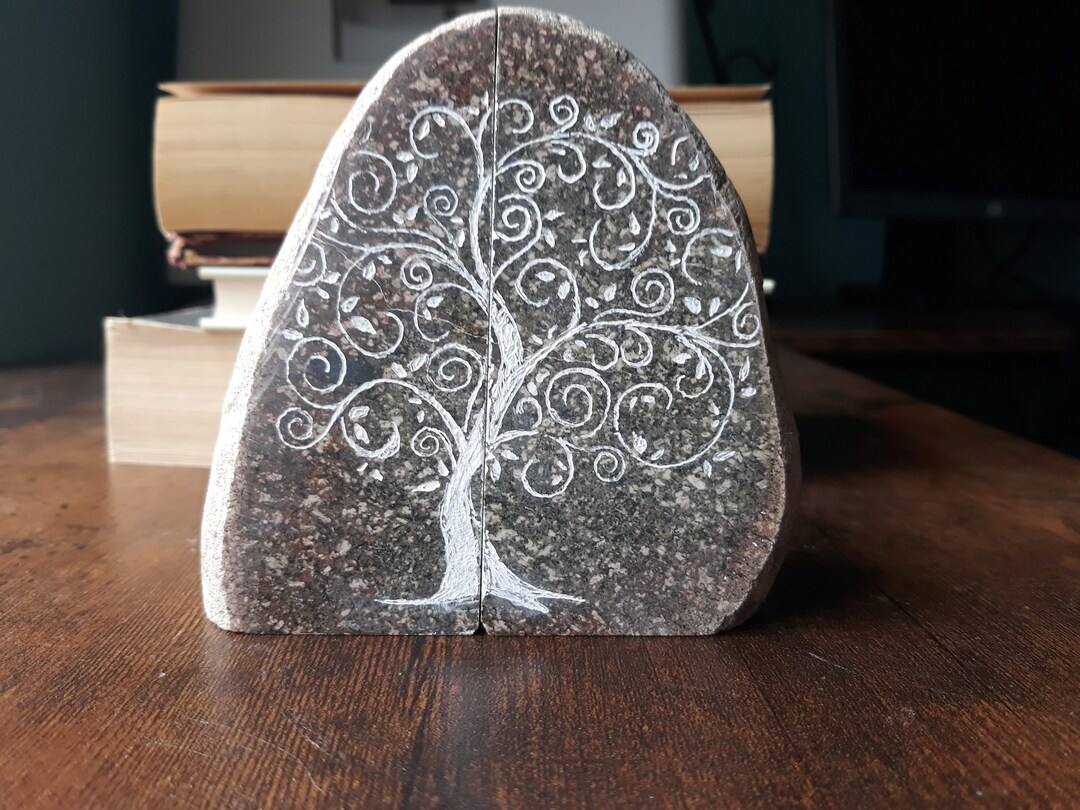Bookend W/ Tree of Life in White - Etsy