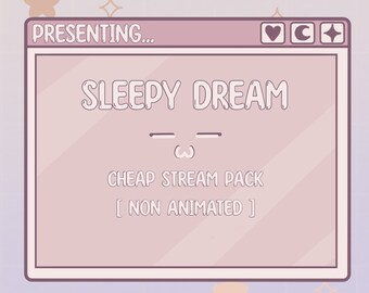 Twitch Overlay Sleepy - Etsy