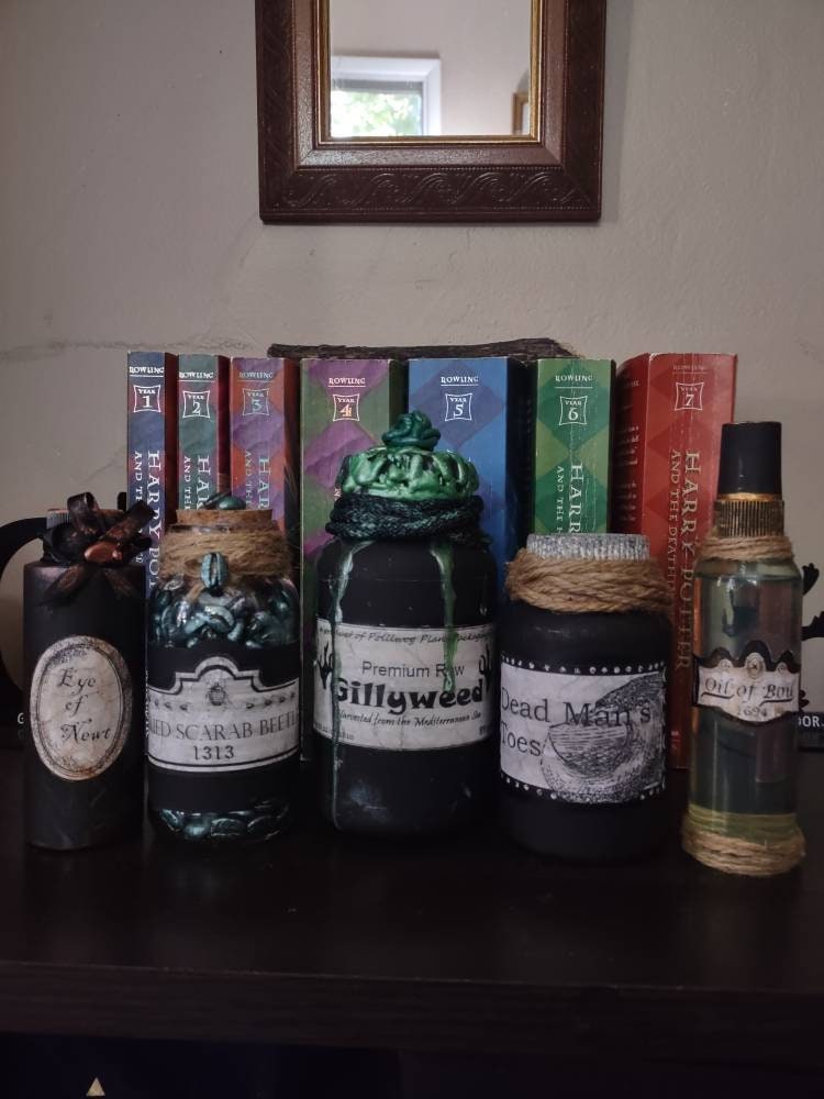 Dried Scarab Beetle Halloween Decoration Upcycled Glass Jar - Etsy