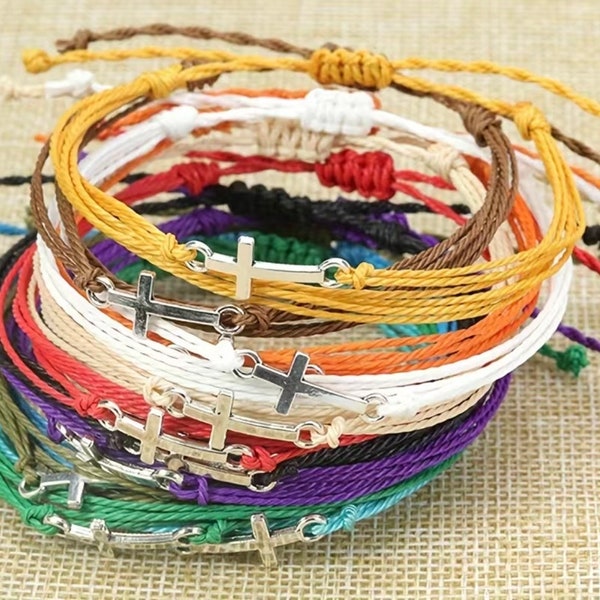 Cross Bracelet - Etsy