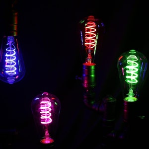 Novelty LED Spiral Light Bulb | AUS Only - Neon Curly Bulb | Unique ...