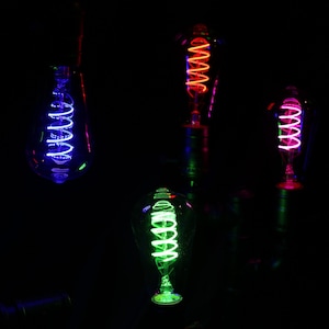 Novelty LED Spiral Light Bulb | AUS Only - Neon Curly Bulb | Unique ...