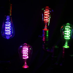 Novelty LED Spiral Light Bulb | AUS Only - Neon Curly Bulb | Unique ...