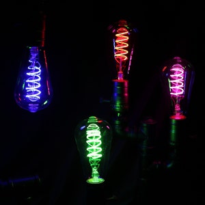 Novelty LED Spiral Light Bulb | AUS Only - Neon Curly Bulb | Unique ...