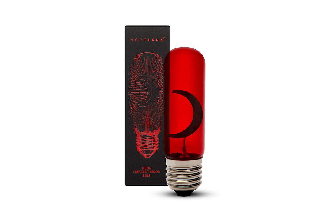 Crescent Moon Light Bulb E27| Red Light Globe | Novelty Bulb | Gothic ...
