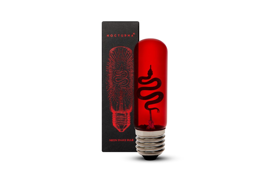 Snake Light Bulb E27| Red Light Globe | Serpent Novelty Bulb | Gothic ...