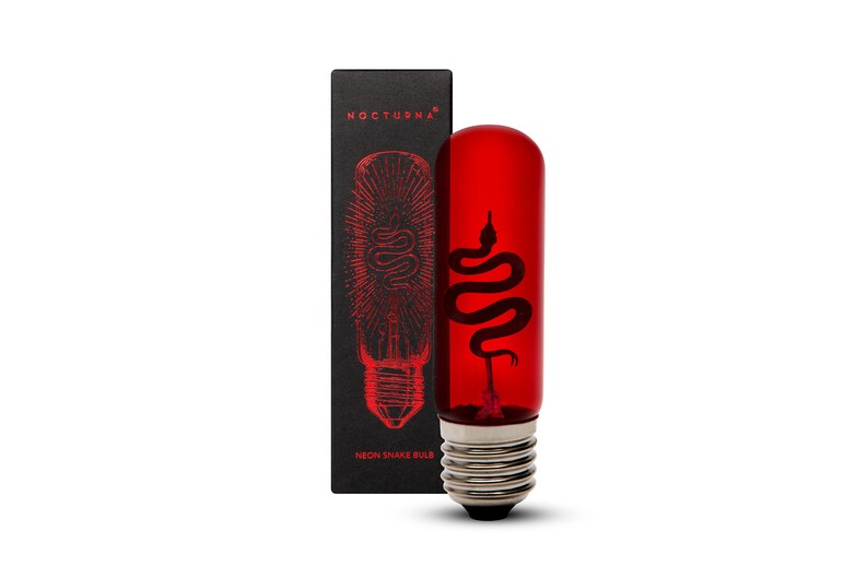 Crescent Moon and Snake Light Bulb Bundle | E27 Red Light Globe ...