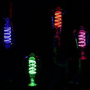 Novelty LED Spiral Light Bulb | AUS Only - Neon Curly Bulb | Unique ...