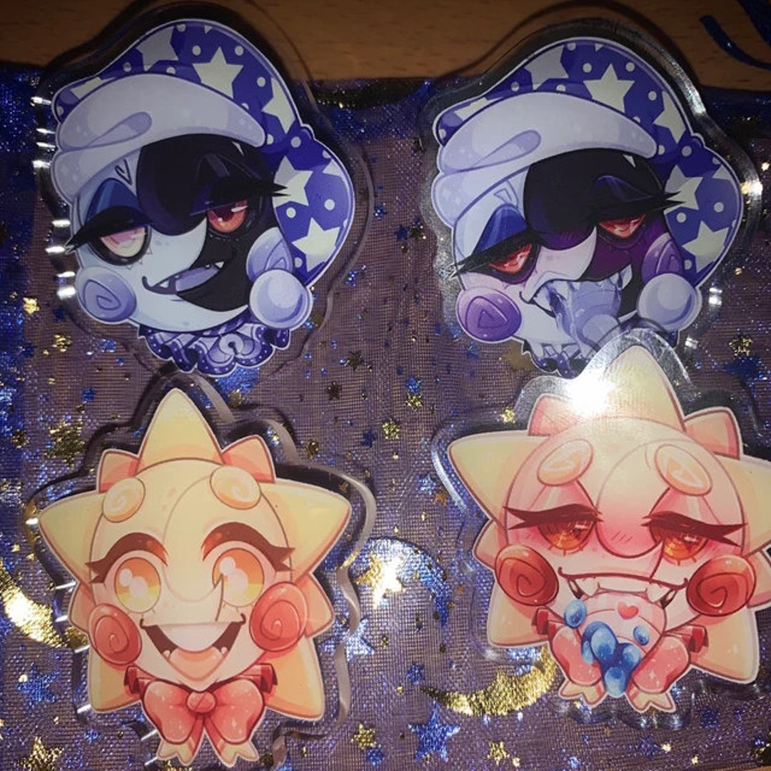 Pre-order Sun & Moon 2" Acrylic Pins - Etsy
