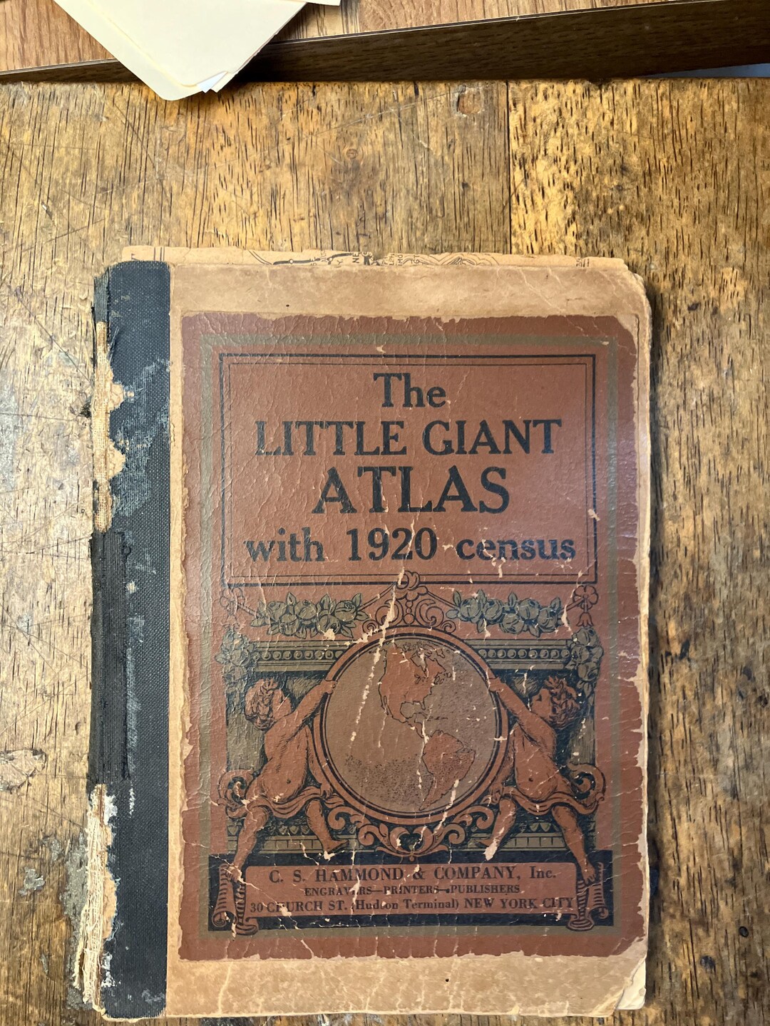 Little Giant World Atlas Book With 1920 Census Century Old Maps ...